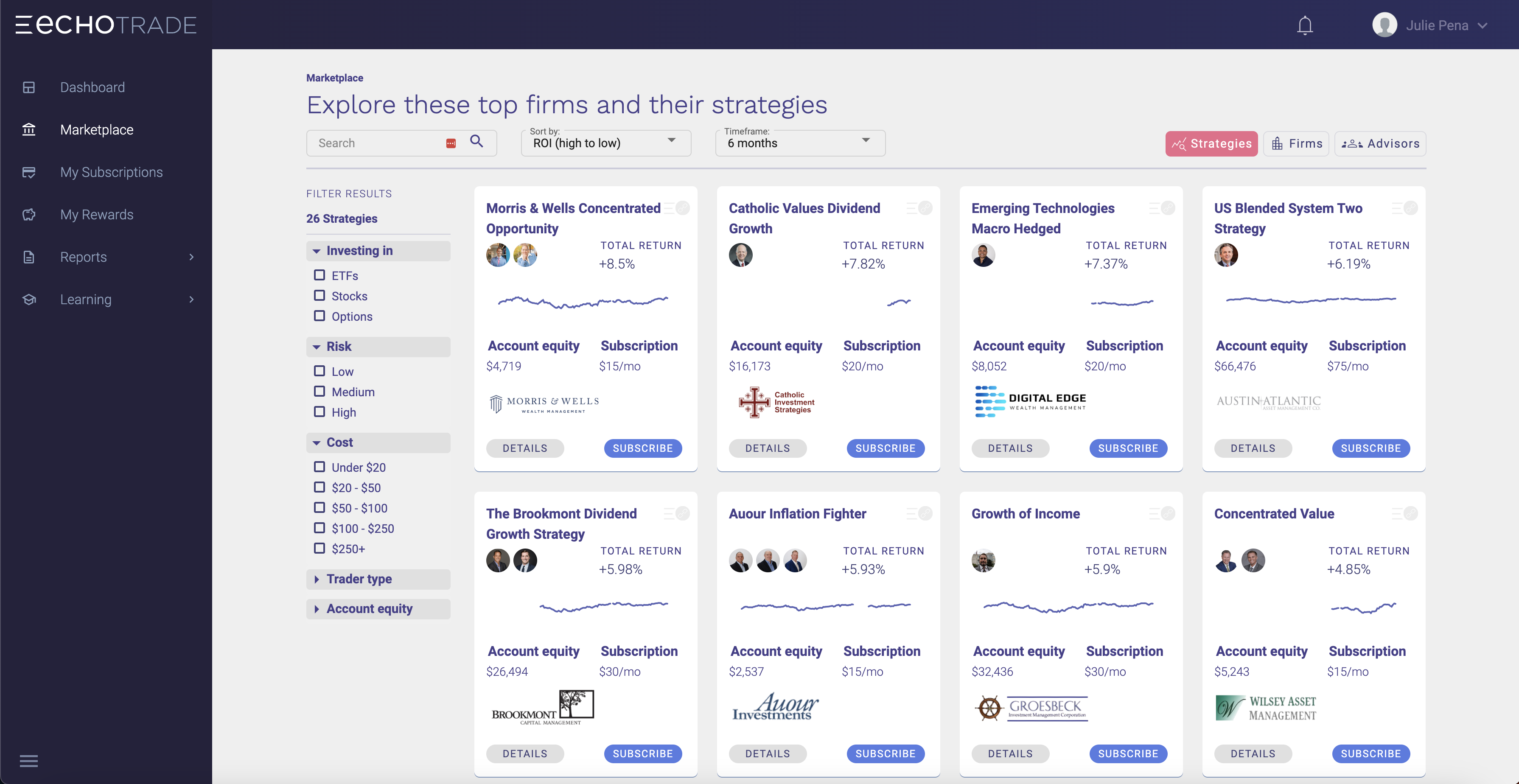 Echo Trade - Powered by Perfectna, Inc. | Platforms | Tradier