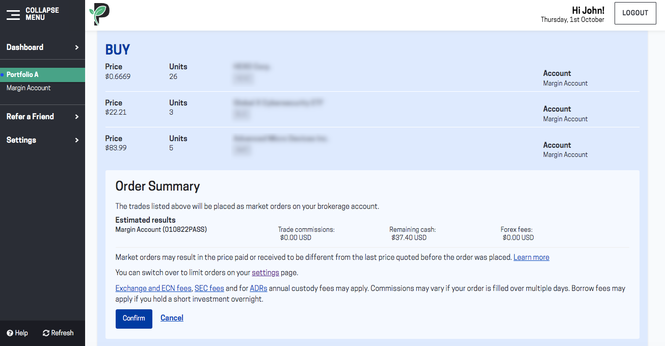 Passiv | Platforms | Tradier